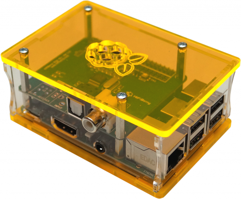 HifiBerry Digi+ case neon orange | HiFiBerry