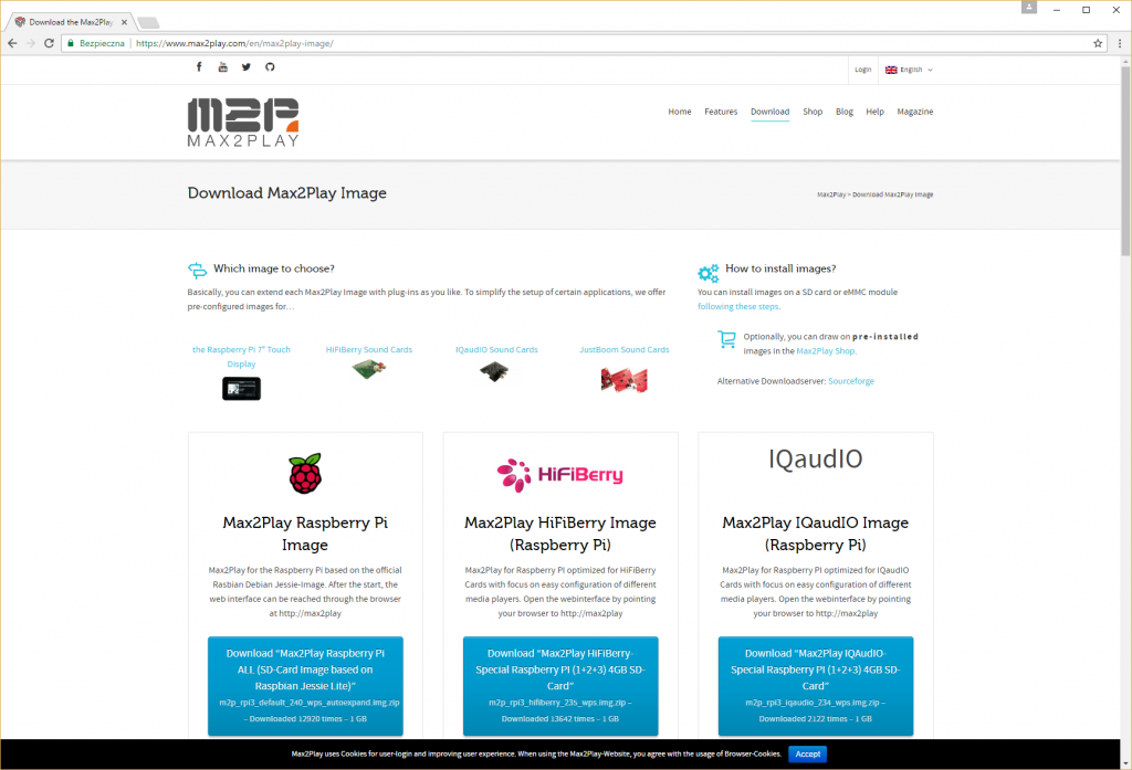 Max2Play installation and configuration | HiFiBerry